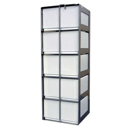 Corepoint Scientific Inventory Rack, Holds 5 Boxes, SS NSCR35 | Zoro