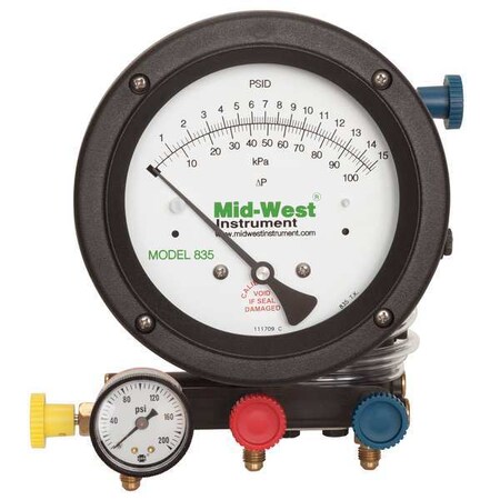 Midwest Instrument Backflow Preventer Test Kit, Model 835 835 | Zoro
