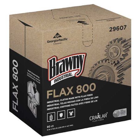 Georgia-Pacific Box, 80 Wipes, 9" x 16-3/4" 29607 | Zoro