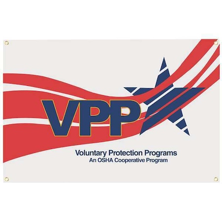 Quality Resource Group Banner, VPP Star Worksite, 36 in H x, 60 in W ...