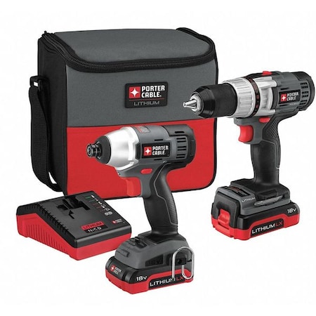 Porter-Cable 18 Volt 2 Kit - Drill/Driver & Impact Driver PCCK410L2 | Zoro