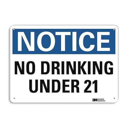 Drinking Age Sign