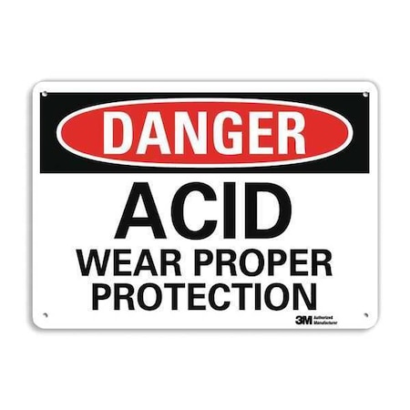 Lyle Plastic Danger Sign, 4 Holes, 10"x7", U3-1093-NP_10X7 U3-1093-NP ...