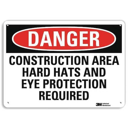 Lyle Plastic Danger Sign, 4 Holes, 14"x10", U3-1241-NP_14X10 U3-1241-NP ...