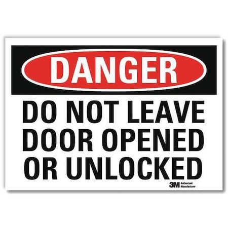 Lyle Danger Sign, 5 in H, 7 in W, Reflective Sheeting, Horizontal ...