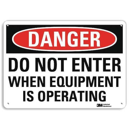Lyle Danger Sign, 10 in H, 14 in W, Plastic, Horizontal Rectangle ...