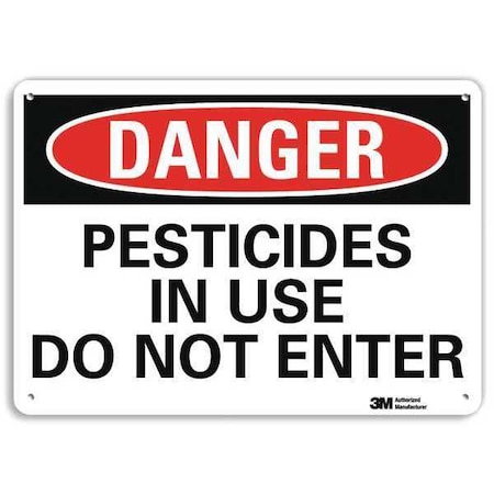 Lyle Danger Sign, 10 in H, 14 in W, Vertical Rectangle, English, U3 ...