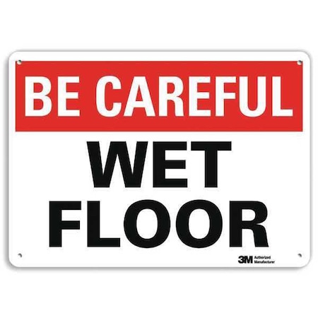Lyle Be Careful Sign, 7 in H, 10 in W, Aluminum, Vertical Rectangle, U7 ...