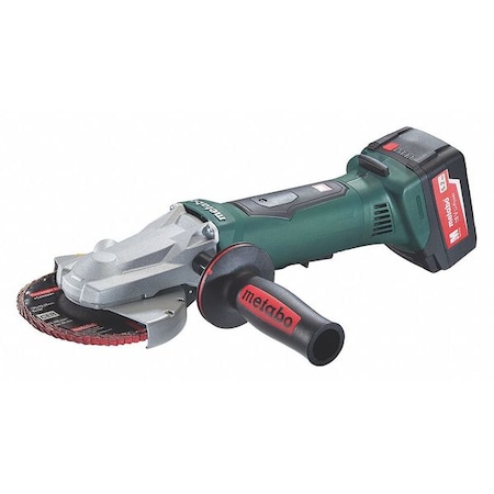 Metabo Battery Included Cordless Flat Head Grinder Kit, 18V, 5" Wheel ...