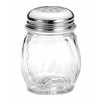 Tablecraft Swirl Glass Shaker, Chrome Pltd, 6 OZ, PK12 260CH | Zoro