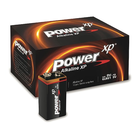 Power Xp Power XP Alkaline Battery, 9V 9V DC 12 PK PH-9V-XP | Zoro