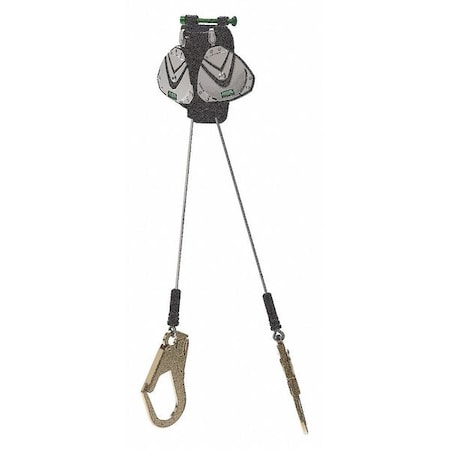 Msa Safety Leading-Edge Self-Retracting Lifeline, 8 ft., Gray/Black ...