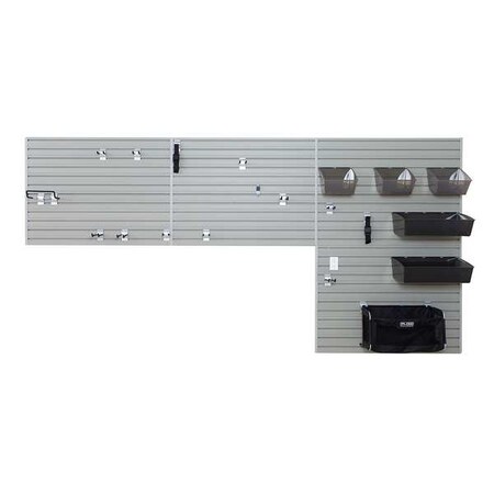 Flow Wall Garage and Hardware Storage Sys, Silver FWS-4812-12SB13 | Zoro