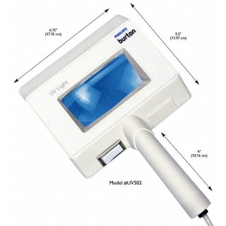 Burton Exam Light, UV, 9-1/2inLx6-3/4inW, Handheld UV502 | Zoro