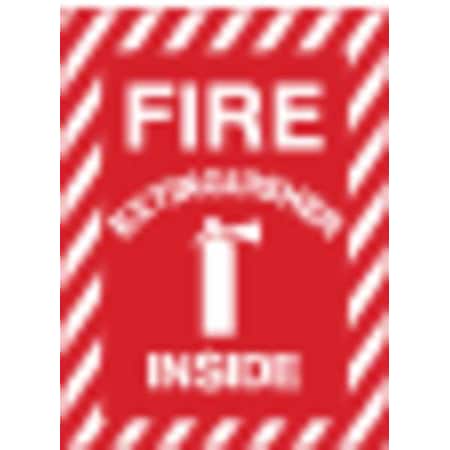 Condor Fire Extinguisher Sign, 14" Height, 10" Width, Aluminum, English ...