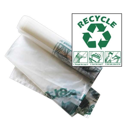 Clearstream Recycling Recycle Bag 40x46, Clear with Green, PK100 CS-CPP ...