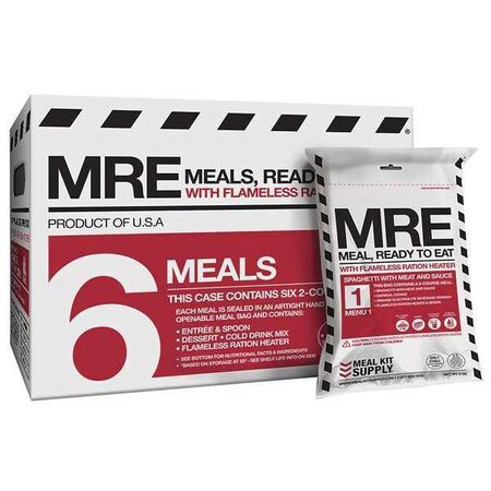 Meal Kit Supply Emergency Food Ration Packet, 54 oz., PK6 MKA-005 | Zoro