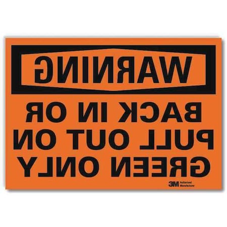 Lyle Reflective Loadiing & Unloading Label, 7 in H, 10 in W, Aluminum ...