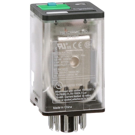 Schneider Electric Plug-In, General Purpose Relay, Octal, 10 A, 11, Pin ...