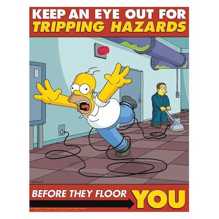 Safetyposter.Com Simpsons Safety Pstr, Keep An Eye Out, ENG S1158 | Zoro