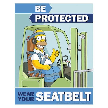 Safetyposter.Com Simpsons Safety Poster, Be Protected, ENG S1155 | Zoro