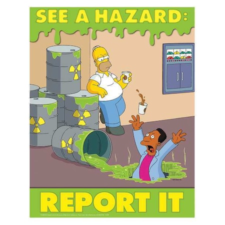 Safetyposter.Com Simpsons Safety Poster, See A Hazard, ENG S1159 | Zoro