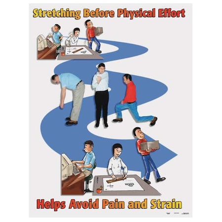 Safetyposter.Com Safety Poster, Stretching Before Physical Effort Helps ...