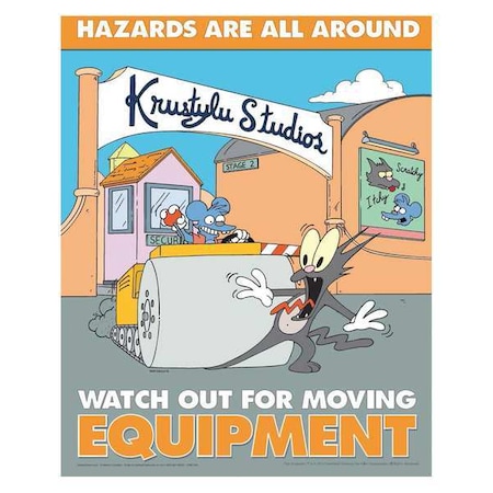 Safetyposter.Com Simpsons Safety Poster, Hazards, ENG S1162 | Zoro