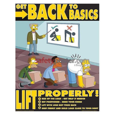 Safetyposter.Com Simpsons Safety Poster, Get Back To, ENG S1192 | Zoro