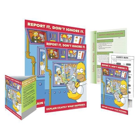 Safetyposter.Com Simpsons Safe System Kit, Report It, ENG S1119-SAFEKIT ...