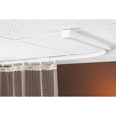 Inpro Cubicle Track, White, 8 ft., Whisper Cube CE900008 | Zoro