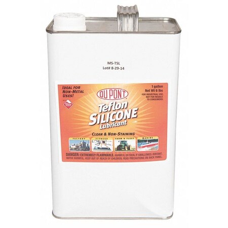 Teflon Silicone Lubricant, jug, clear MS-TSL | Zoro
