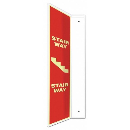 Accuform L-Shape Projection Sign, 24" H, 4" W, Plastic, L-Shaped ...
