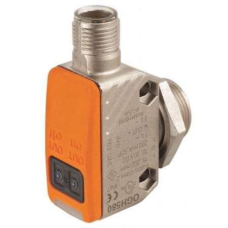 Ifm Photoelectric Sensor, Right Angle, Diffuse OGH580 | Zoro