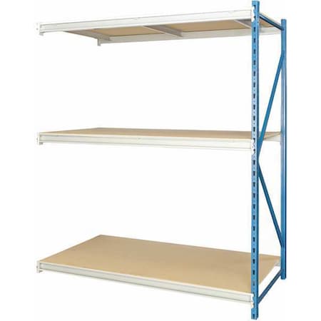 Hallowell Add-On Bulk Storage Rack, 48 in D, 96 in W, 3 Shelves, Marine ...