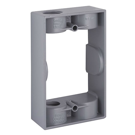 Bell Outdoor Adapter, 1 Gang, Aluminum, Extension/Adapter Box Type 5399 ...