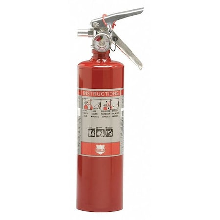 Shield Fire Protection Fire Extinguisher, 1A:10B:C, Dry Chemical, 2-1/2 ...