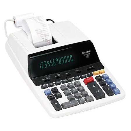 Sharp Desktop Calculator, Printing, 12 Digit SHREL2630PIII | Zoro