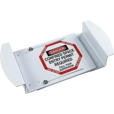 Brady Manhole Cover Sign, 21 in H x 30 in W, Polyester, Octagon 43758 ...