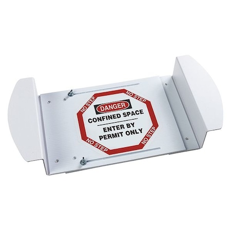 Brady Manhole Cover Sign, Polyester, Octagon, Confined Space Enter By ...