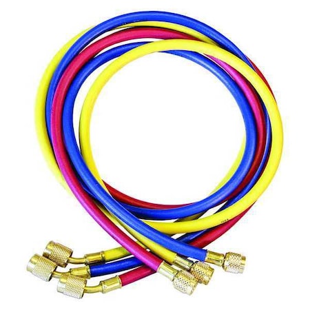 Jb Industries Manifold Hose Set, 60 In, Red, Yellow, Blue CCLS-72 | Zoro