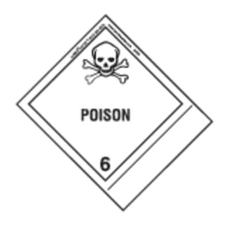 Labelmaster Poison Label, Blank, 100mmx120mm, Paper, 500 SNT8 | Zoro