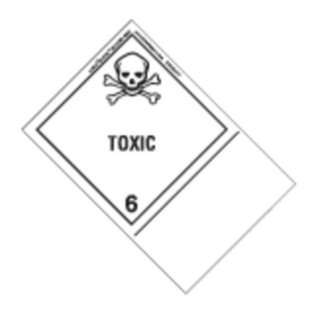 Labelmaster Toxic Label, Blank, 100mmx150mm, Paper, 500 ETSNT27 | Zoro