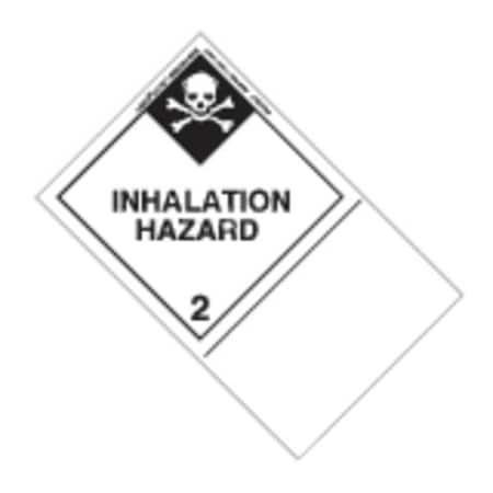 Labelmaster Inhalation Hazard Label, 100mmx160mm JTSNT28 | Zoro