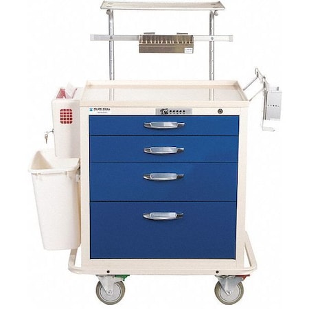 Blue Bell Medical Epidural Cart, Steel, 1 Shelves, 1400 lb. 08C22-108 ...
