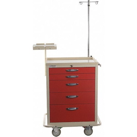 Blue Bell Medical Crash Cart, Steel, 2 Shelves, 1400 lb. 08S27-112 | Zoro