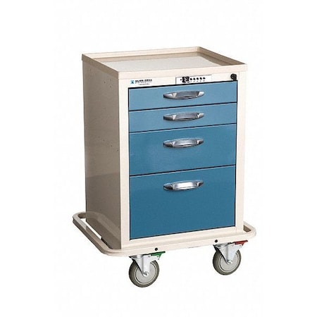 Blue Bell Medical General Supply Cart, Steel, 1 Shelves, 1400 lb. 08C21 ...