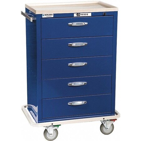 Blue Bell Medical Exchange Cart, Steel, 1 Shelves, 1400 lb. 08C24-144 ...
