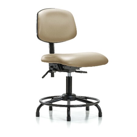 Blue Ridge Ergonomics Bench Chair, Vinyl, RT Tilt, Gld, Sand BR-VMBCH ...