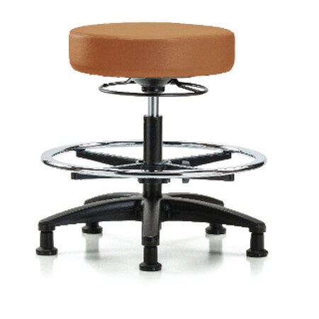 Blue Ridge Ergonomics Bench Stool, Med, Vinyl, CF, Glides, Sab BR-VMBSO ...